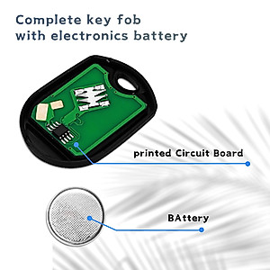KRSCT Keyless Entry Remote Car Key Fob Fit for Ford 2011-2016 F-150 F-250 F-350/Lincoln/Mercury/Mazda 4-Button Key Replacement for Ford Key F-150 (CWTWB1U793)