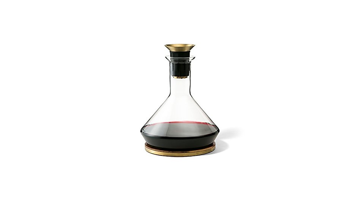 RBT Decanter with Micro-Perforated Aerator & Wood Coaster