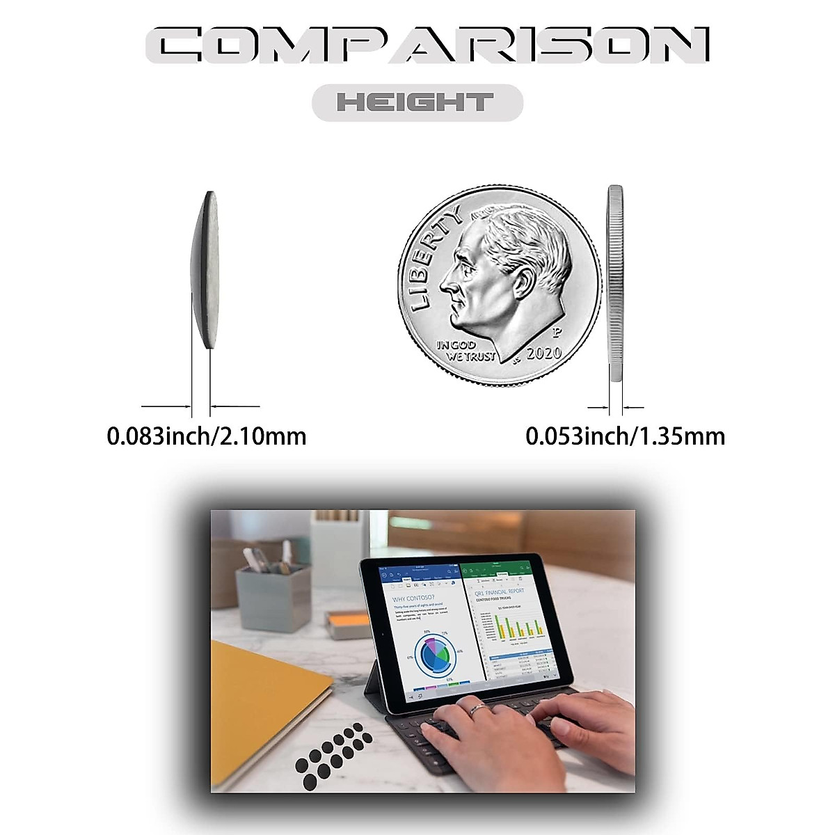 LeFix 12 x Rubber Silicone Feet Dot(Diameter:0.575inch/14.6mm) with Adhesive,Compatible with DELL,Asus,Lenovo,HP Laptop,Computer Case,Keyboard Riser,Appliance Feet,Multiple Purpose(Black)