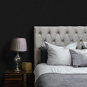 Aniboo Matte Black Peel and Stick Wallpaper Black Contact Paper for Cabinets and Drawers Self Adhesive Removable Wallpaper for Bedroom Bathroom Black Countertop Contact Paper Waterproof 78.7inL15.7inW