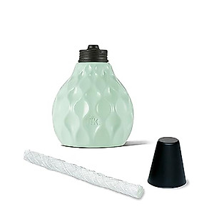 TIKI Seaside Escape 3-Pack Table Torches, 6" – Pastel Ivory, Pink & Blue Glass Outdoor Lighting | Weather-Resistant Design | Includes Long-Lasting Wick & Snuffer for Patio & Backyard