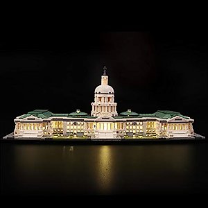 LIGHTAILING Light Set for (Architecture United States Capitol Building) Building Blocks Model - Led Light kit Compatible with 21030(NOT Included The Model)