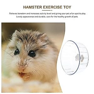 Household Rat Wheel Silent Hedgehog Wheel Household Chinchilla Wheel Transparent Rat Wheel Hamster Accessory Toy Sports Products