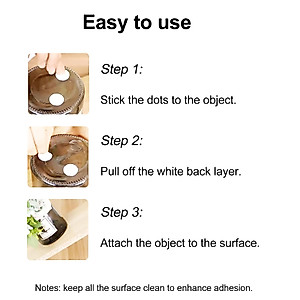 EGINO 400 Pcs Double Sided Sticker Dots Removable Waterproof Sticky Putty Transparent Sticky Tack Small Stickers for DIY Festival Decoration Home Office Party