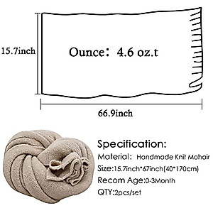 Newborn Posing Wrap Newborn Photography Props Soft Stretch Knit Blanket Handmade Wrap for Baby Boys Girls Photoshoot