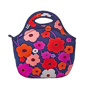 BUILT Gourmet To Go Soft Neoprene Lunch Tote Bag - Lightweight, Insulated and Reusable Lush Flower 5159629