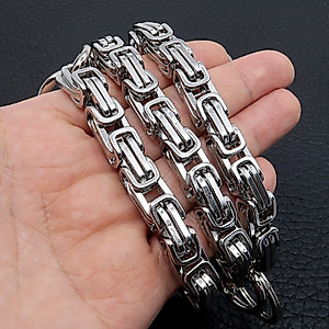 newtro Stainless Steel Wallet Chain for Men Women Boy Girl, Biker Motorcycle Pants Jean Punk Long Key Chain 24 inches (ST006-24)