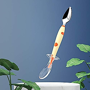 Toddmomy Grapefruit Spoons Half Serrated Citrus Fruit Vintage Dessert Spoons Serrated Spoon Baby Food Tableware for Kitchen