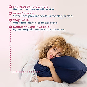 Clean Skin Club Pillowcases (2, Blue, Standard)