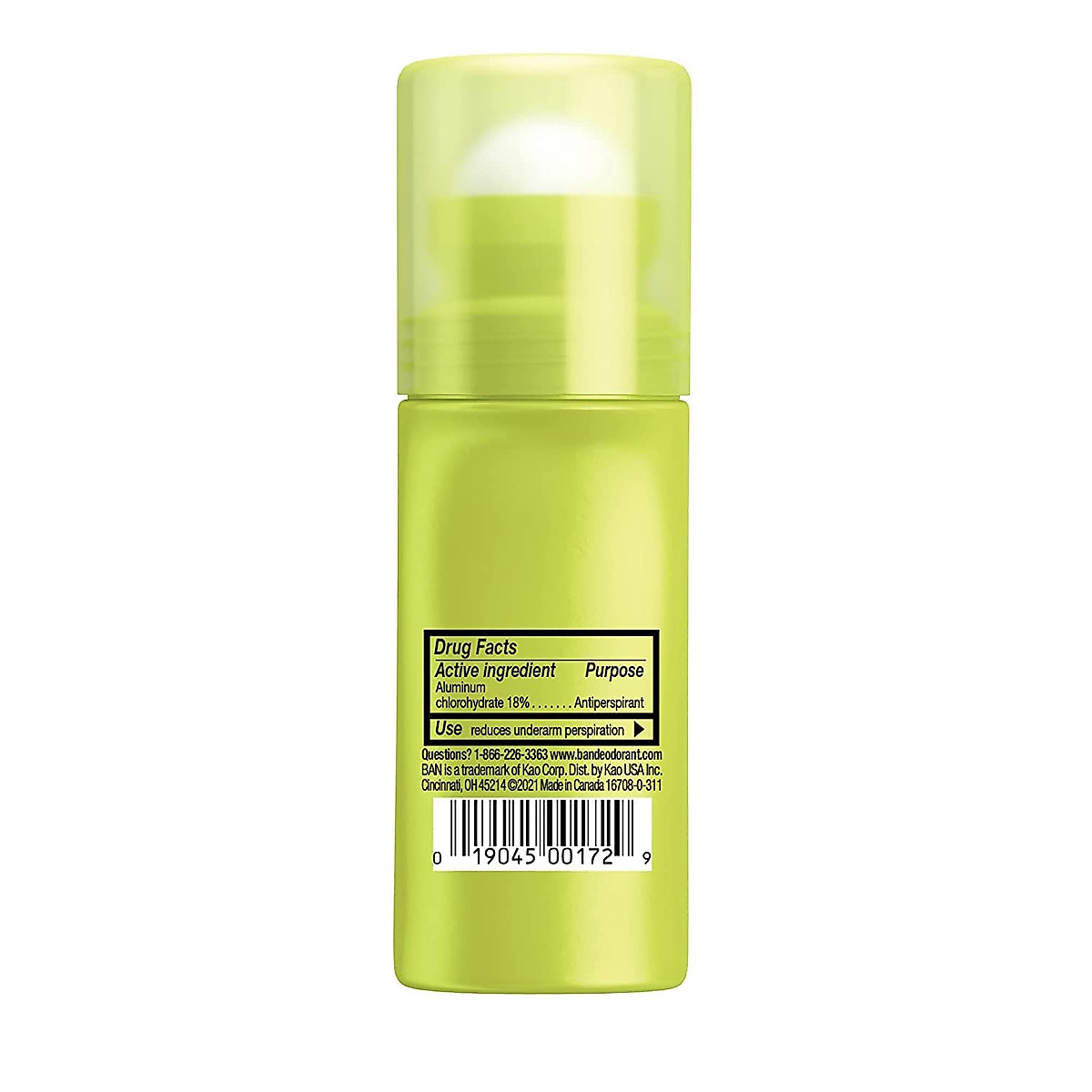 Ban Anti-Perspirant Deodorant Original Roll-On Unscented 1.50 oz ( Pack of 2)