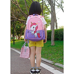 POWOFUN Kids Preschool Kindergarten Backpack Lightweight Cool Cute Cartoon Travel Backpack With Lunch Bag For Boys Girls