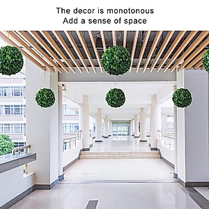 Ochine Topiary Ball Artificial Outdoor Boxwood Decorative Balls Artificial Plant Faux Topiary Ball Hanging Green Plants Garden Tree Wedding Party Decor Front Porch Topiary Indoor Outdoor Home