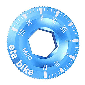 DYNWAVE M20 Bike Crankset Crank Parts Bottom Bracket Dust Proof cover and cap for MTB Mountain Road Bicycle Riding - Choose Colors, Blue