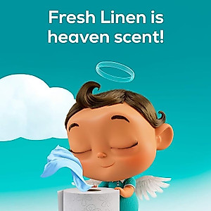 Angel Soft Toilet Paper with Fresh Linen Scented Tube, 48 Mega Rolls = 192 Regular Rolls, Soft and Strong Toilet Tissue