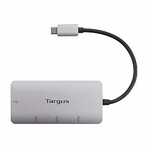 Targus USB-C to 4-Port USB-A Hub – Expand Your Connections with High-Speed Data Transfer and Universal Compatibility, Laptop USB Splitter and Adapter (ACH226BT)