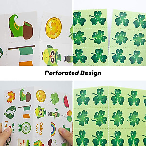 St.Patrick’s Day Bingo Game for Kids 24 Players Green Shamrock Party Game Supplies