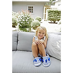 Dearfoams unisex child Clog Slipper, Shark, 1 Big Kid US