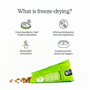 Get Joy Gut Health Fresh Freeze Dried Raw Meal, Beef Recipe, 16 Ounce Bag, Dog Food for Dogs of All Breeds and Life Stages, PhD Animal Nutritionist Formulated, USDA Beef, Made in USA