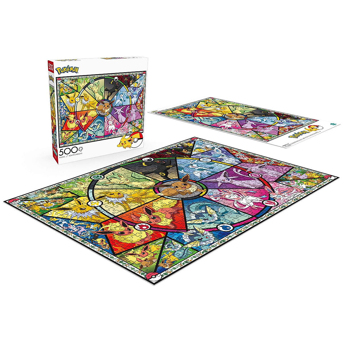 Buffalo Games - Pokémon - Eevee's Stained Glass - 500 Piece Jigsaw Puzzle