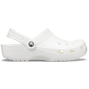 Crocs Unisex-Adult Classic Clogs (Best Sellers), White, 8 Men/10 Women
