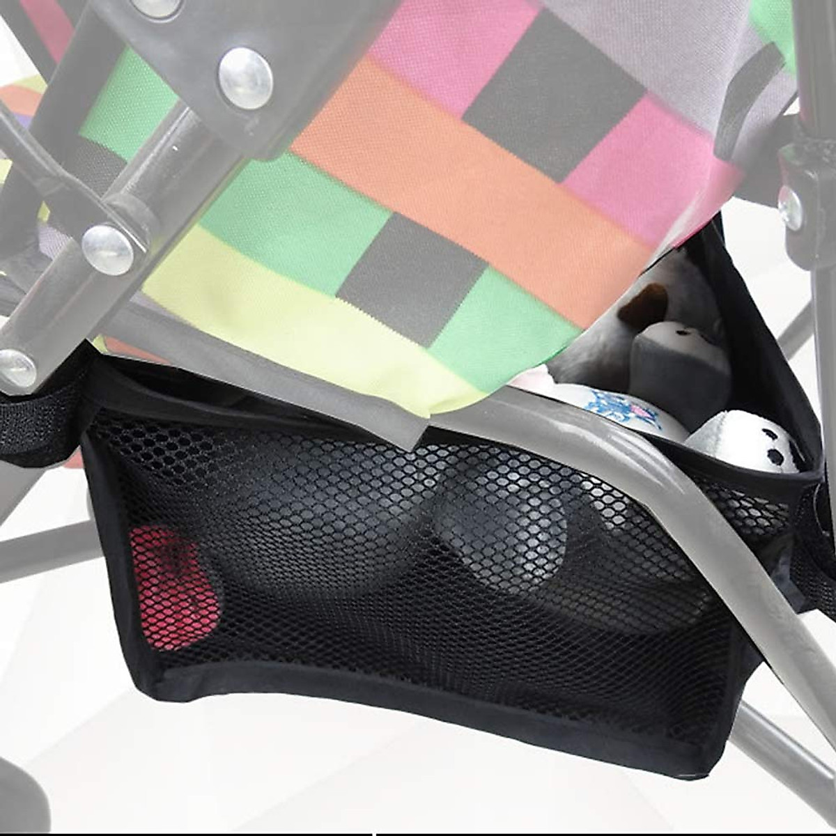 Baby Stroller Basket, Under Baby Stroller Storage Basket, Bottom Basket for Stroller Storage Organizer Bag Accessories