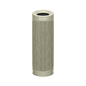 Sony SRS-XB23 EXTRA BASS Wireless Bluetooth Portable Lightweight Travel Speaker, IP67 Waterproof & Durable for Outdoor, 12 Hour Battery, USB Type-C, Removable Strap and Speakerphone, Taupe