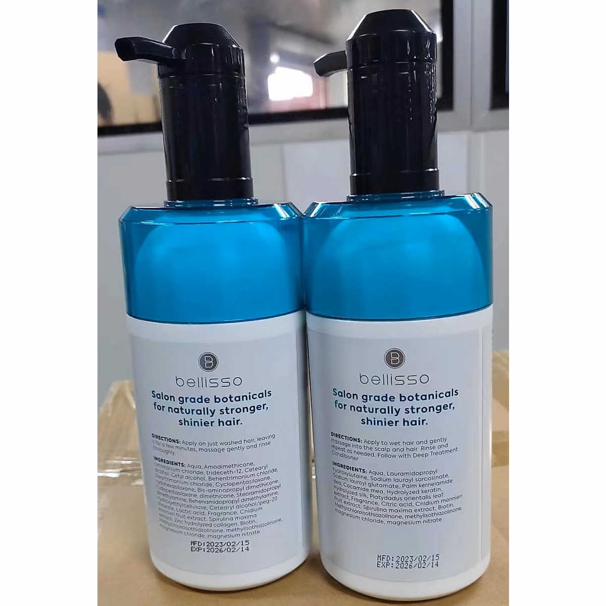 BELLISSO Biotin Shampoo and Conditioner Set and Biotin Heat Protectant Spray for Hair with Moroccan Argan Oil