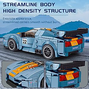 Mould King Speed Champions 918 RSR Super Car Toys Building Toys with Display Case, 27005 Collectible Model Car Kits Building Blocks Kit, Speed Racing Model Cars for Adults 8 (330 Pieces)