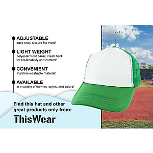 ThisWear 90th Birthday Gifts for All American 1934 Original Classic Turning 90 Birthday Party Trucker Hat Green