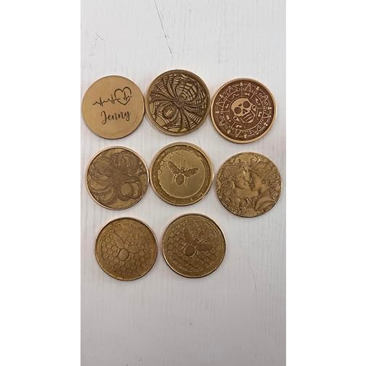 ComMarker 20 Pcs Brass Blank Challenge Coin,2.2mm Thickness Threaded Edged 40 mm Engraving Blanks Coins,Acrylic Protection Box for DIY Crafts Engraving Travel Commemorative Collection Supplies