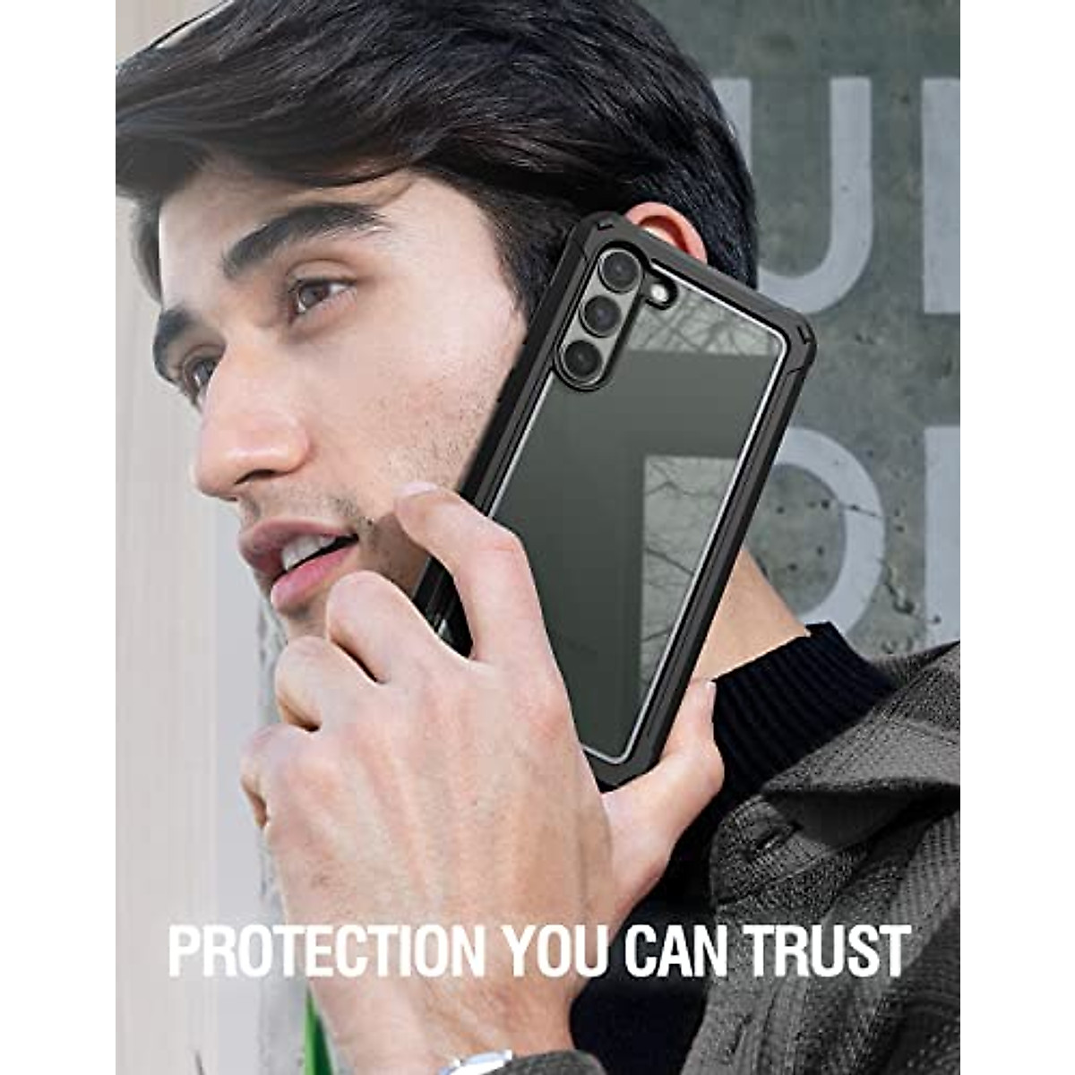 Poetic Guardian Samsung Galaxy S23+ Plus 5G Case, 6.7" (2023) - Mil-Grade, Screen Protector Compatible, Rugged Shockproof, Black/Clear