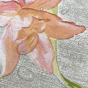 Yifely Rural Floal Vinyl Furniture Paper Pre-Pasted Shelf Liner Dresser Drawer Sticker 17.7 Inch by 9.8 Feet