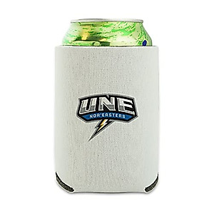 University of New England Secondary Logo Can Cooler - Drink Sleeve Hugger Collapsible Insulator - Beverage Insulated Holder