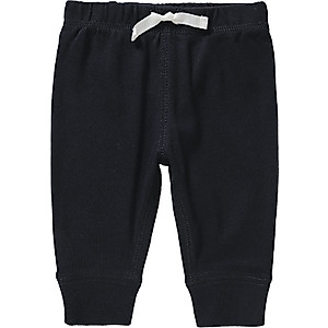 Carter's Baby Boys 2-Pack Pull-On Pants (Black/Heather, 12 Months)