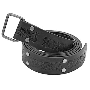 Joymiao Viking Belt for Men - Renaissance, Cosplay, Celtic Ring, Dark Knight & Ren Faire Accessory