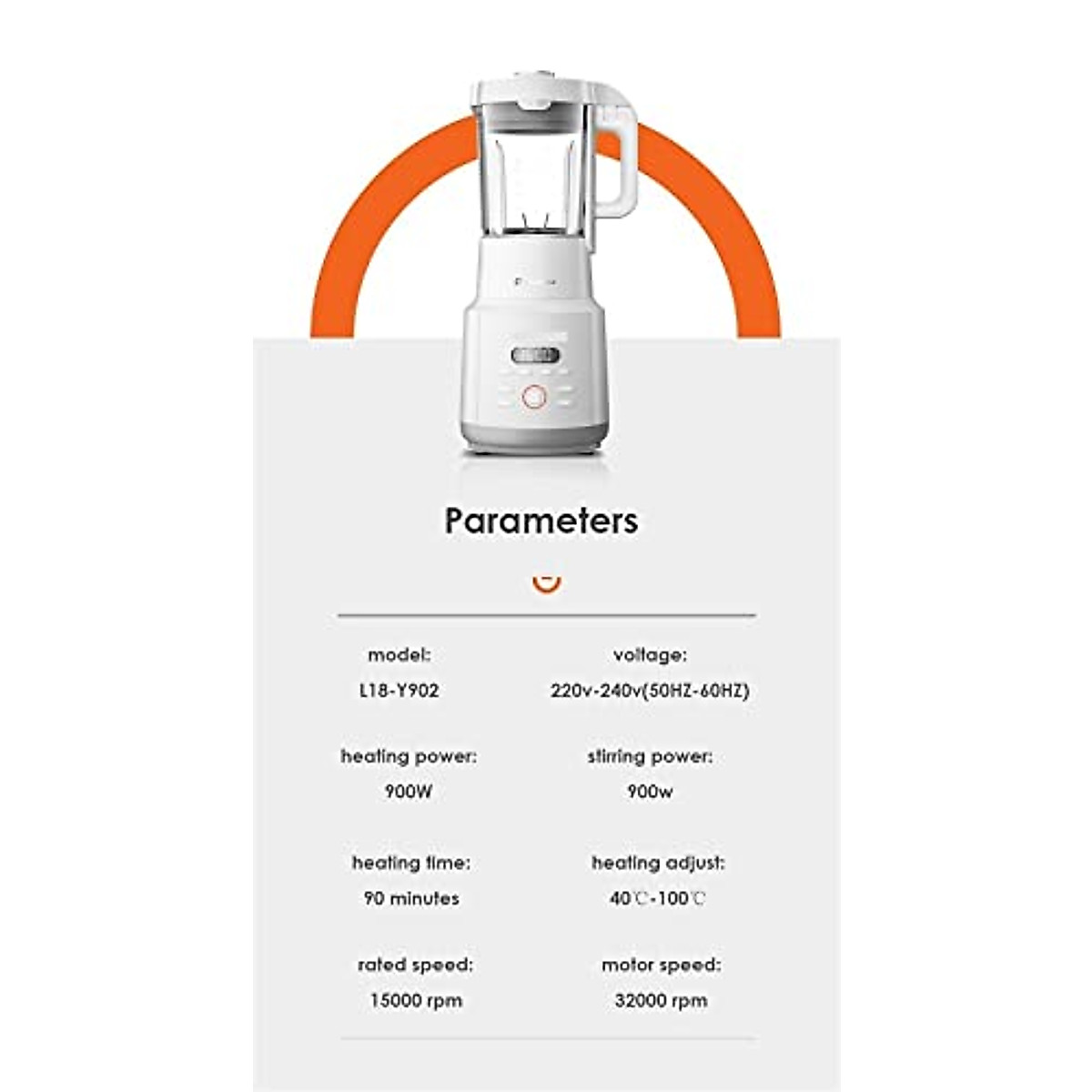 TBMAKE Soy Milk Maker Regulation Blender Household Commercial Smoothie Machine Soy Milk Fruit Juicer Electric Blender