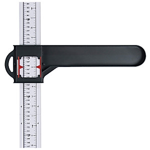 DETECTO PHR Portable Stadiometer Height Measuring Rod 4.5-81 Inch/11.5-205 cm, Accurate Scale Height Measuring Tool for Office Clinic Wall Adult Kids