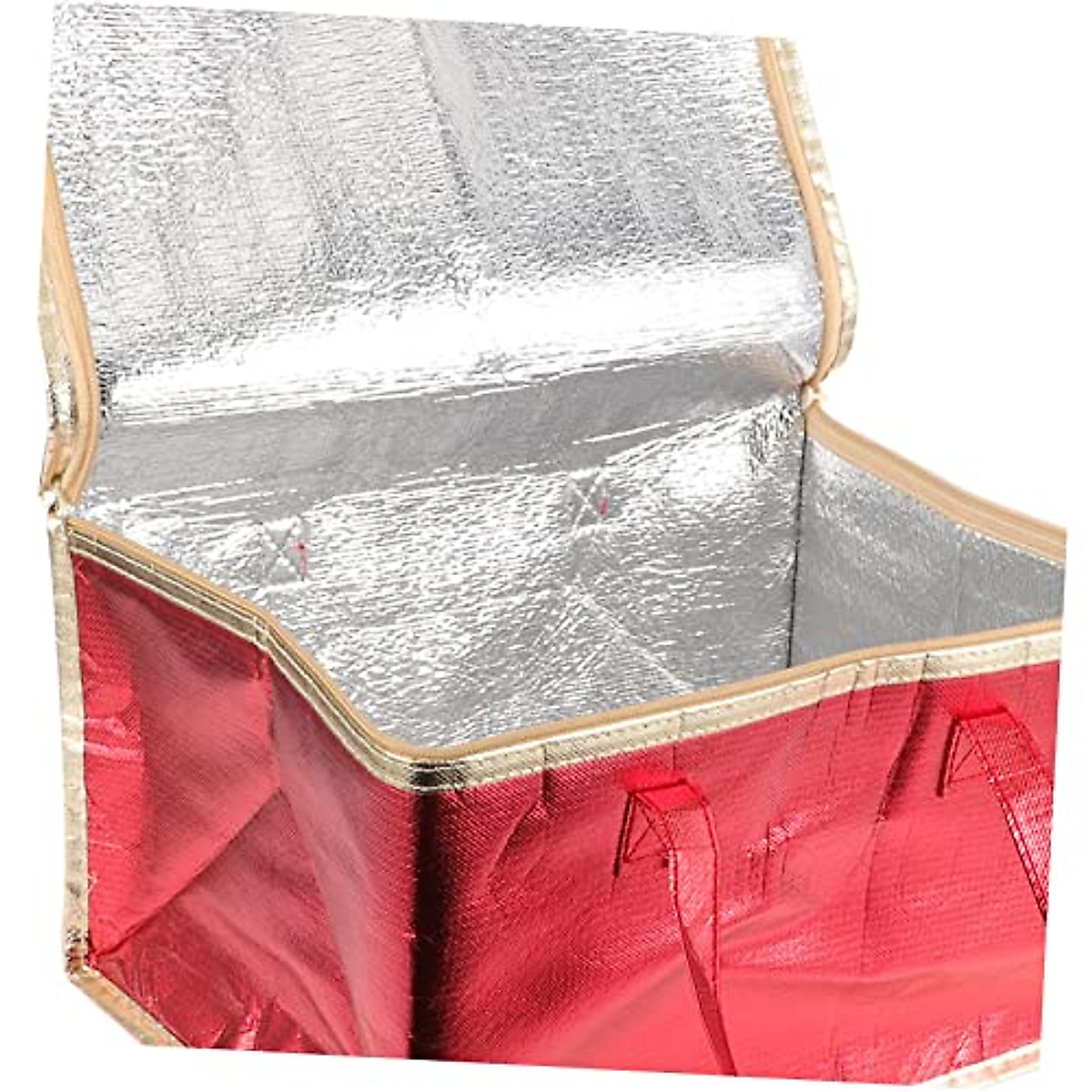 Hoement Insulated Bag Grocery Shopping Bags Shopping Tote Bag Grocery Totes Insulated Camping Bag Thermal Pizza Bag Hot Cold Food Delivery Bag Decorative Insulated Bag Pizza Insulated Bag