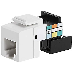 Leviton 41106-RW6 Voice Grade QuickPort Connector, White