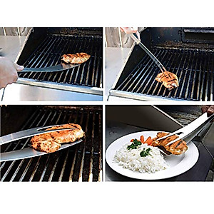 Proud Grill Connect it Magnetic BBQ Tool Set - 2 BBQ Tools - 4 Uses | Elegant Stainless Steel Design| Spatula and Fork Connect to use as Tongs and Server | Premium BBQ Utensil and Grill Accessory