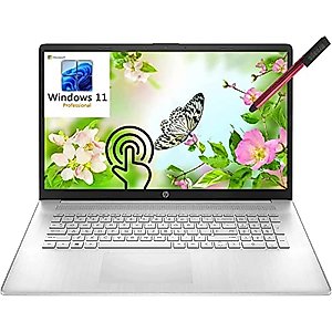 HP Envy 17 17.3" FHD Touchscreen Business Laptop Computer, Intel Quad-Core i7-1165G7, 64GB DDR4 RAM, 1TB PCIe SSD, WiFi 6, BT 5, Backlit KB, Fingerprint Reader, Windows 11 Pro, w/Free 64GB Flash Drive