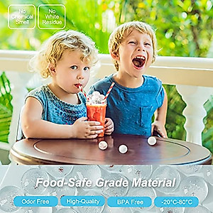 Bavbiiy Ice Cube Tray with 3 Different Shapes, Ice Trays for Freezer with Lid and Bin Large Square Silicone Molds Circle Rose Round Ice Cube Mold Ice Ball Maker Mold Container, for Whiskey Tea Coffee