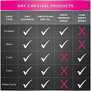 John Frieda Day 2 Revival Dry Shampoo, Refurbish Hair without Washing, Remove Unwanted Oils, Texturizing Spray, 4.4 Ounces