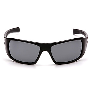 Pyramex Safety Goliath Safety Eyewear, Black Frame, Gray Lens (SB5620D)