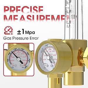 Yeswelder Argon/CO2 Mig Tig Flow Meter Gas Regulator Gauge Welding Weld