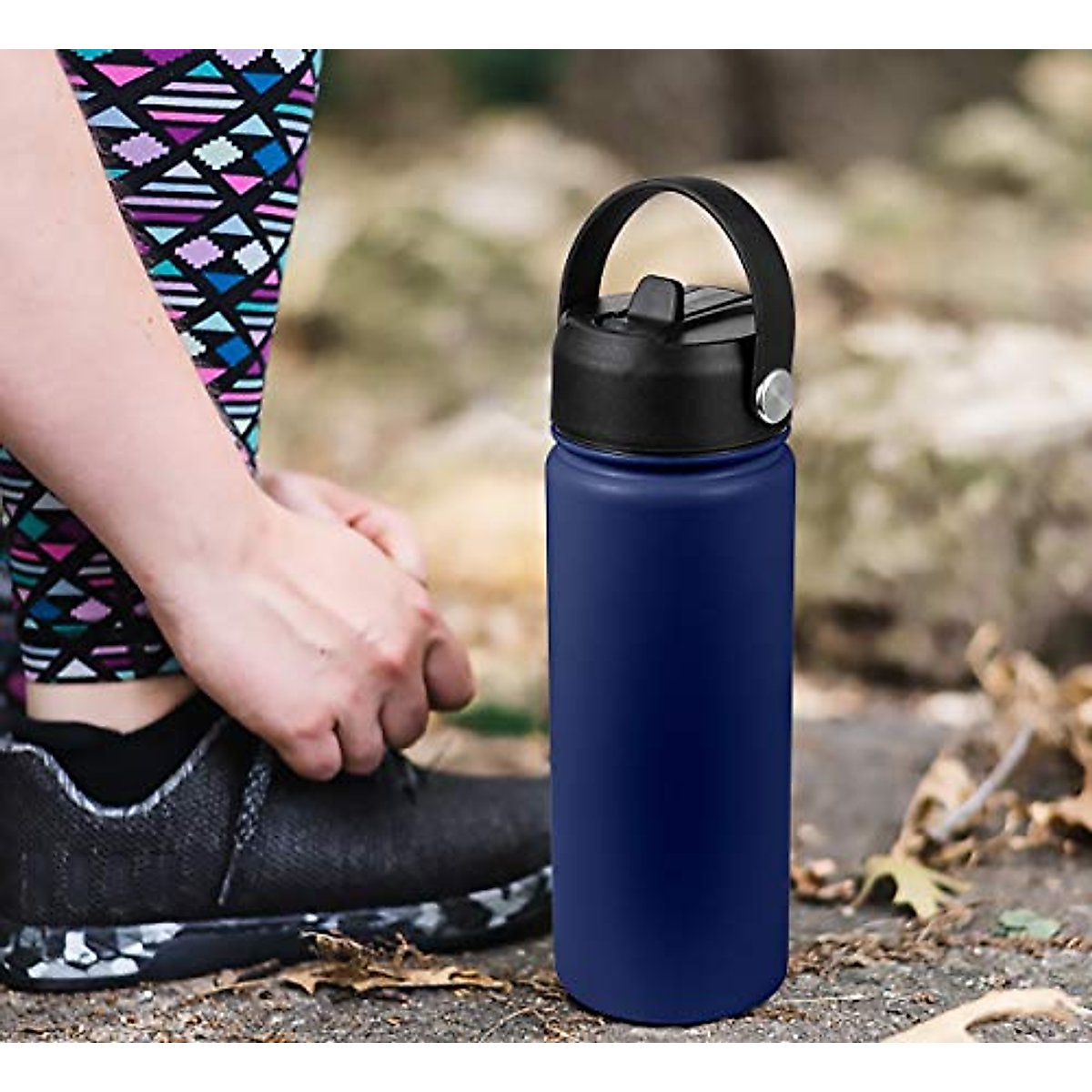 RRegeny Straw Lid for Hydro Flask Wide Mouth 32 40 oz, Straw Lids with Flexible Handle and Straws Compatible with HydroFlask, Replacement Sports Flex Cap Wide Mouth Top 32 40 oz