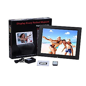 15 Inch Screen LED Backlight HD 1280 * 800 Digital Photo Frame Electronic Album Picture Music Movie Full Function Good Gift (Color : C, Size : US Plug)