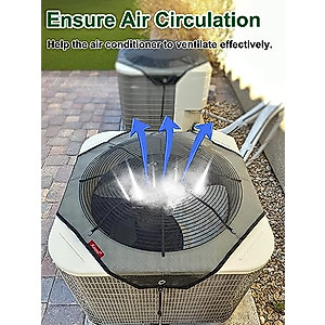 Xeeol 36x36 Central Air conditioner Covers for Outside, Larger Mesh AC Unit Covers Outdoor - Top Universal Defender