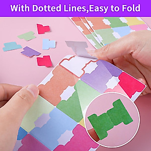 Bewudy Sticky Index Tabs 240PCS Writable Sticky Notes Flags Paper Tabs Page Markers Double Sided Book Tabs Annotation Tabs, for Labeling Classifying Planning, 12 Colours