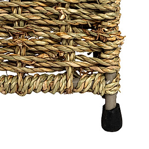 Household Essentials Brown ML-5445 Wicker 3 Compartment Laundry Sorter with Lid | 3 Section Clothes Hamper